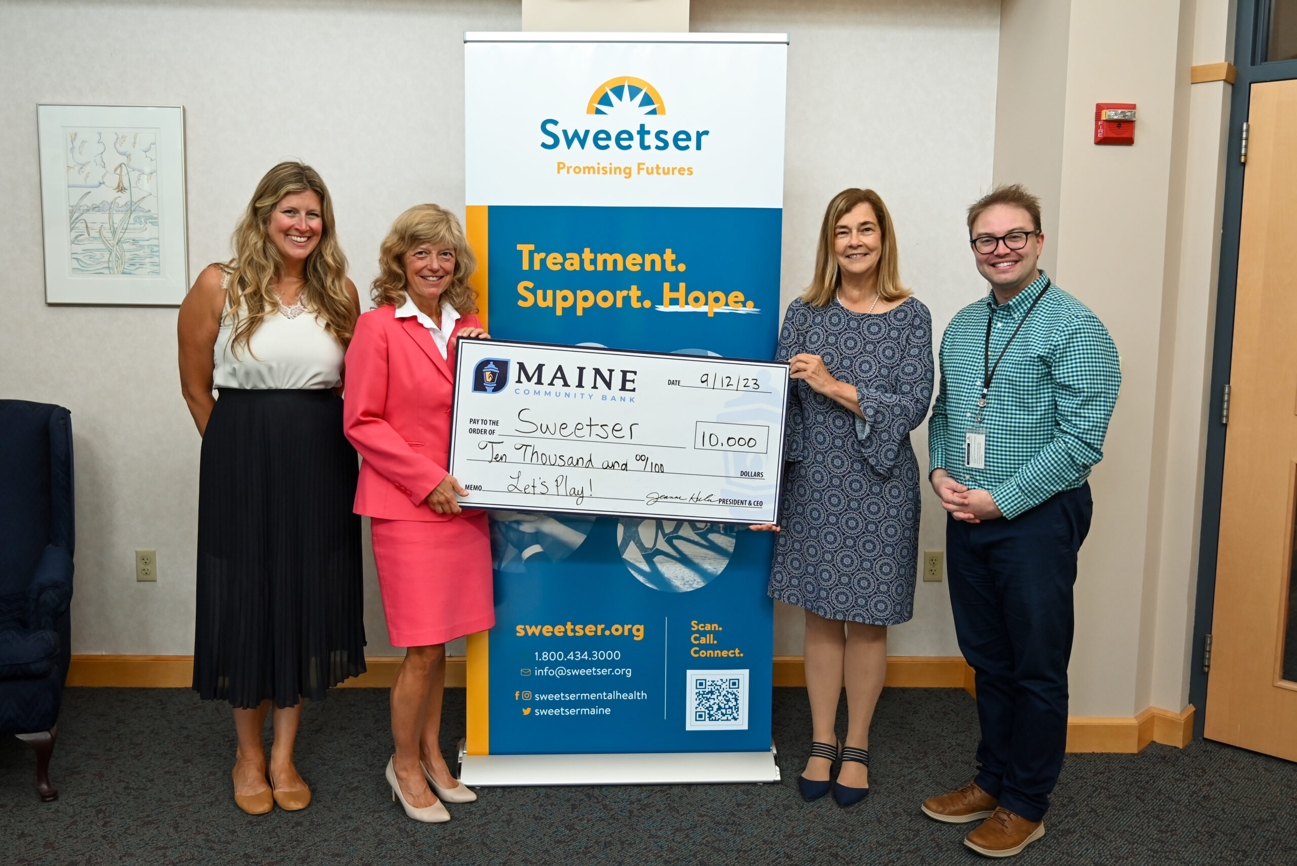 Maine Community Bank invests in youth mental health - Sweetser